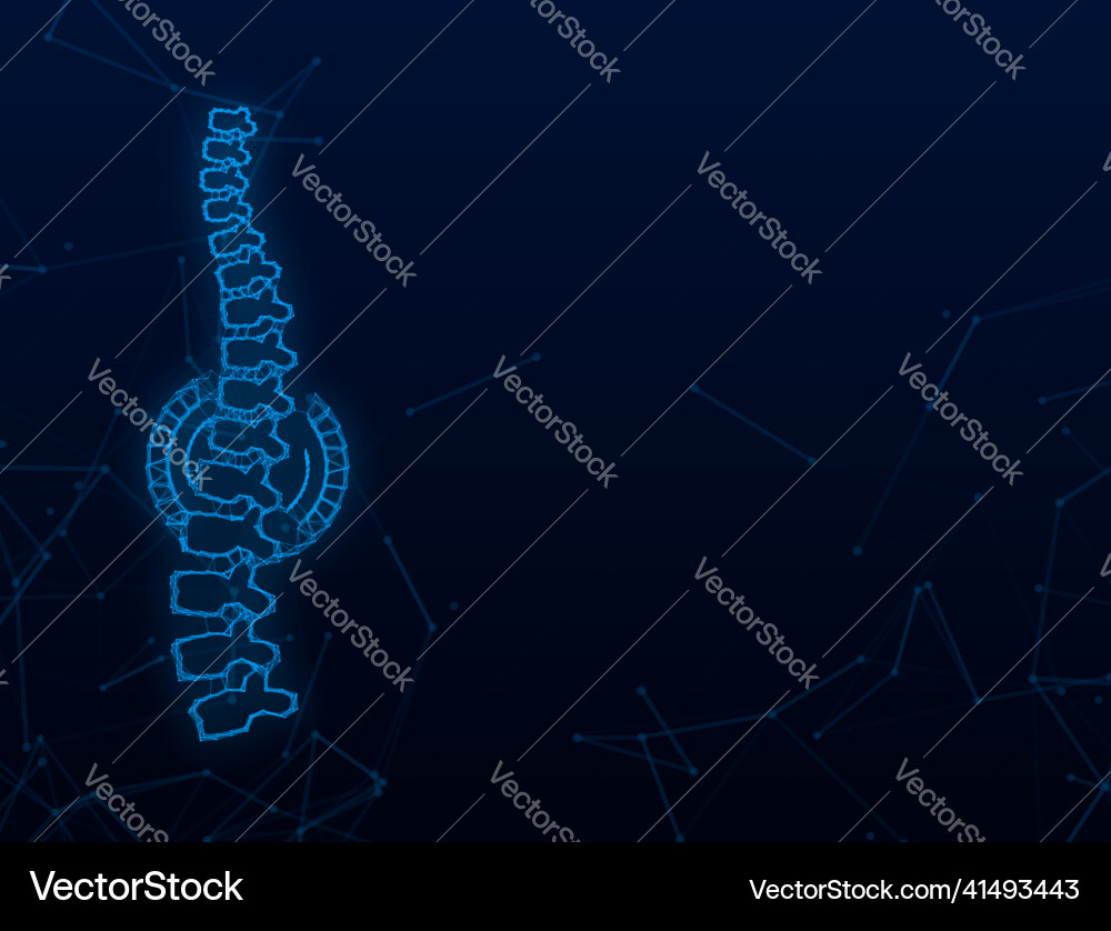 Plexus spine human graphic icon anatomy Royalty Free Vector