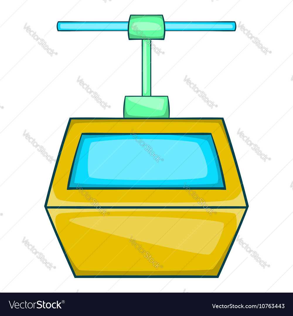 Ski lift gondola icon cartoon style Royalty Free Vector Ski lift gondola icon cartoon style Royalty Free Vector
