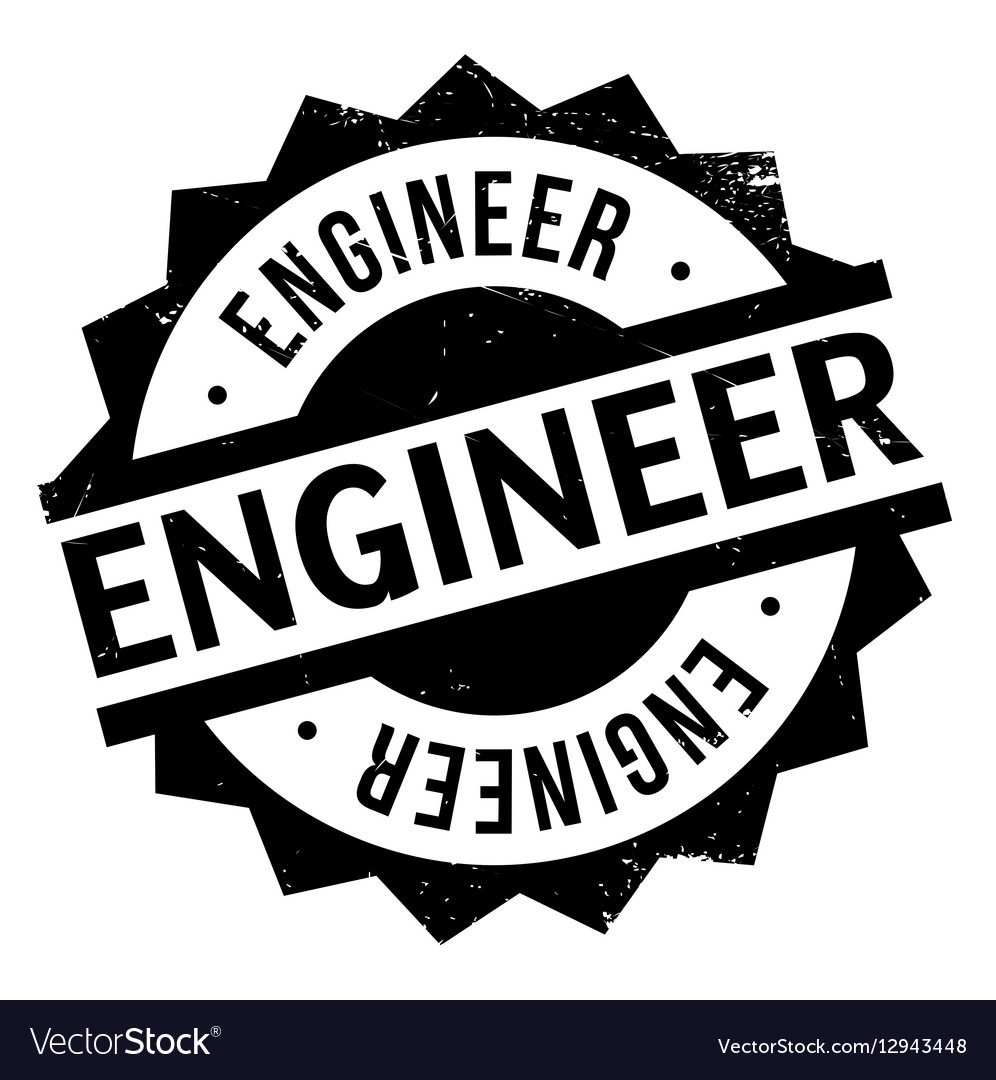 Engineer rubber stamp Royalty Free Vector Image