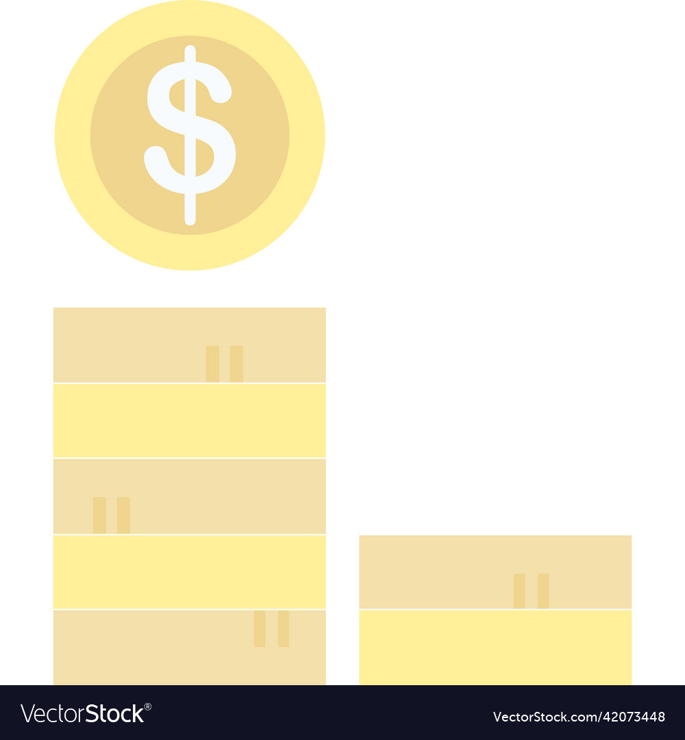 Financial chart business graph bar icon Royalty Free Vector