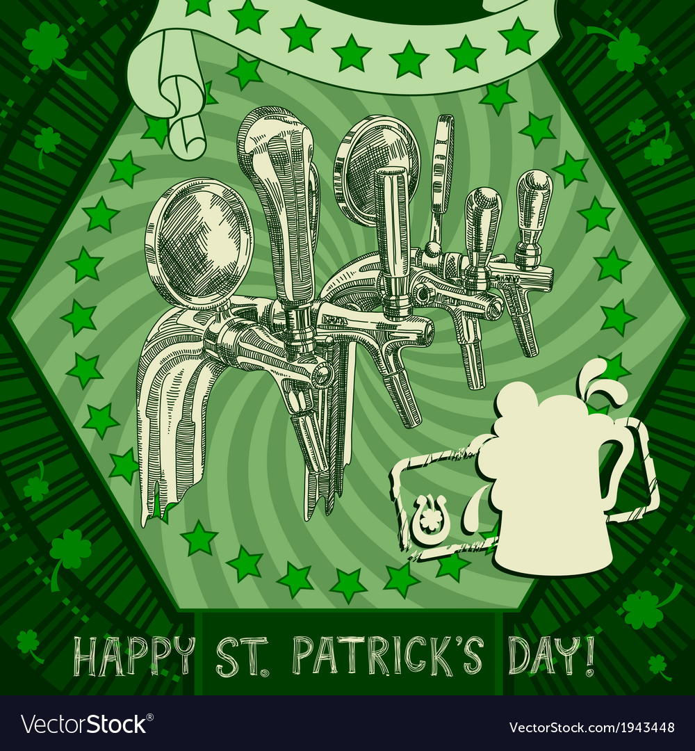 Patrick background Royalty Free Vector Image - VectorStock