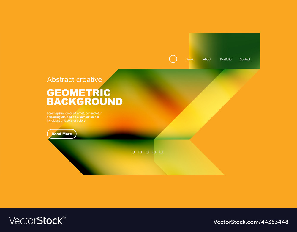 Triangles With Fluid Gradients Abstract Landing Vector Image