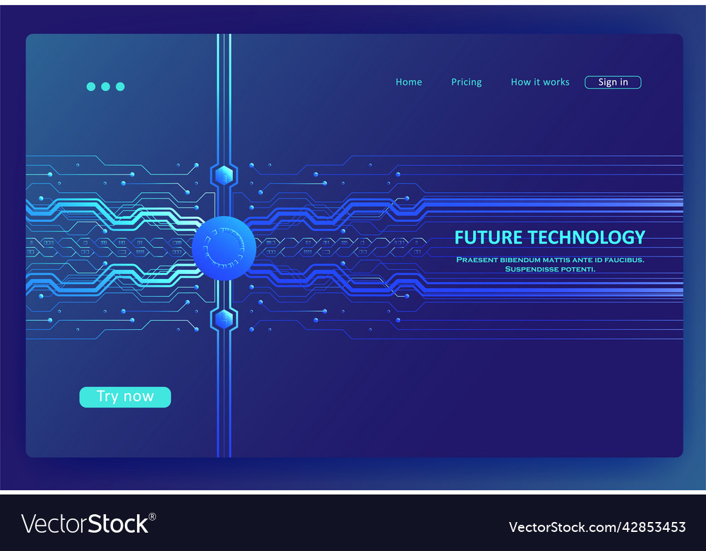 Abstract future technology background Royalty Free Vector
