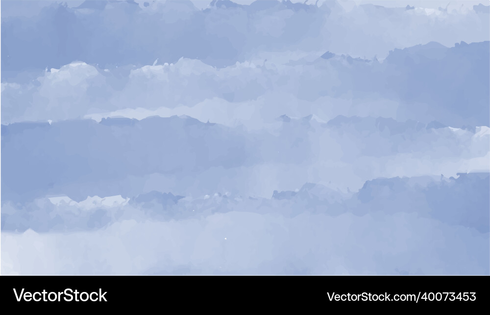 Blue watercolor background for your design Vector Image