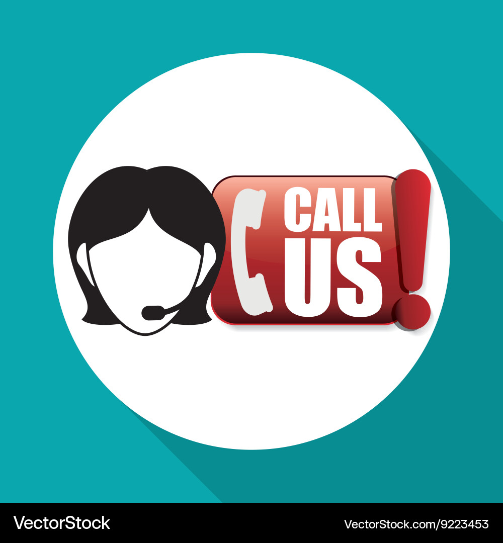 Call center design customer service icon Vector Image