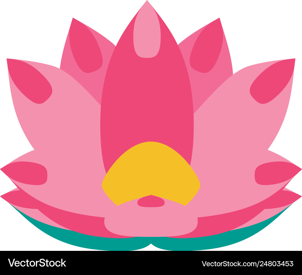 Chinese flower natural icon Royalty Free Vector Image