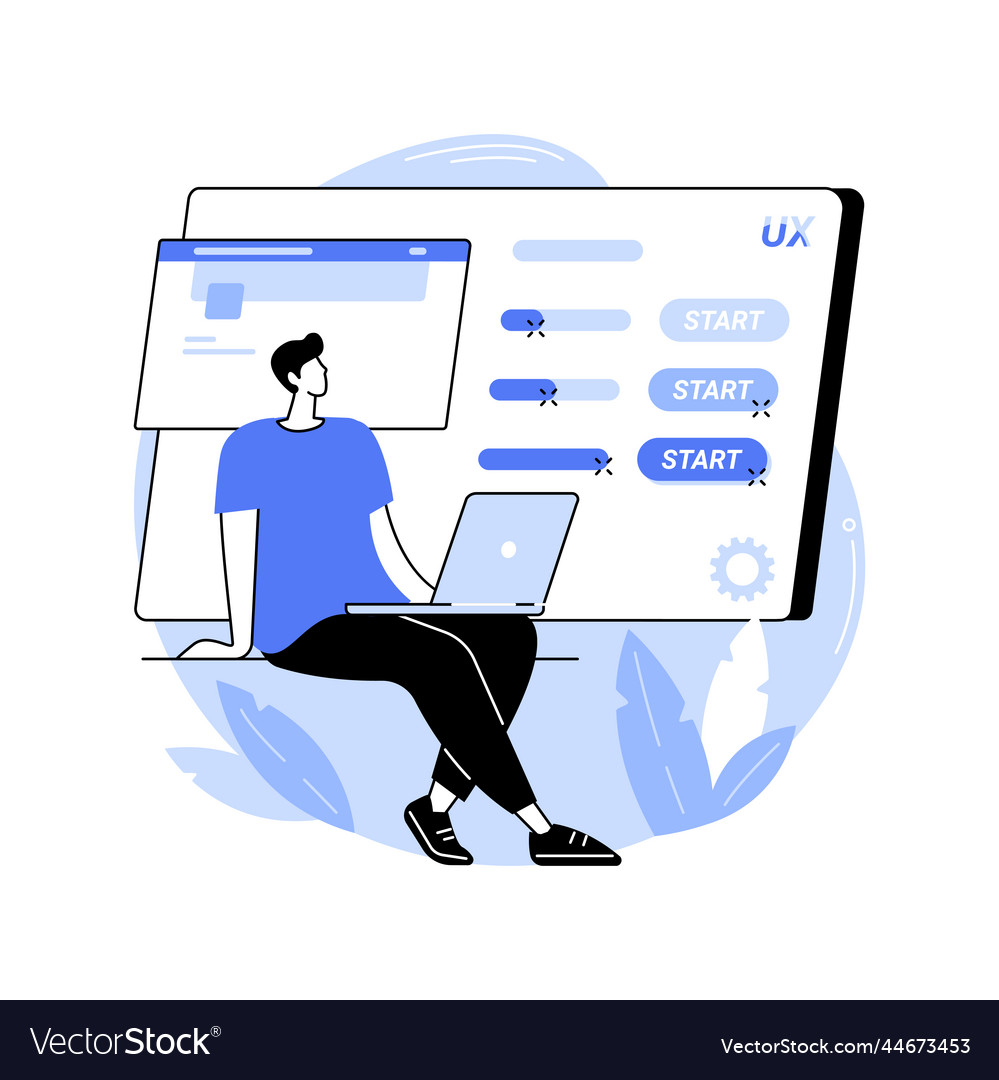 Interaktive Prototypen isoliert Cartoon Lizenzfreier Vektor