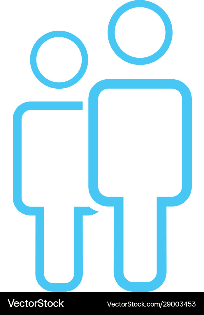 Male and female icon thin line for web mobile Vector Image