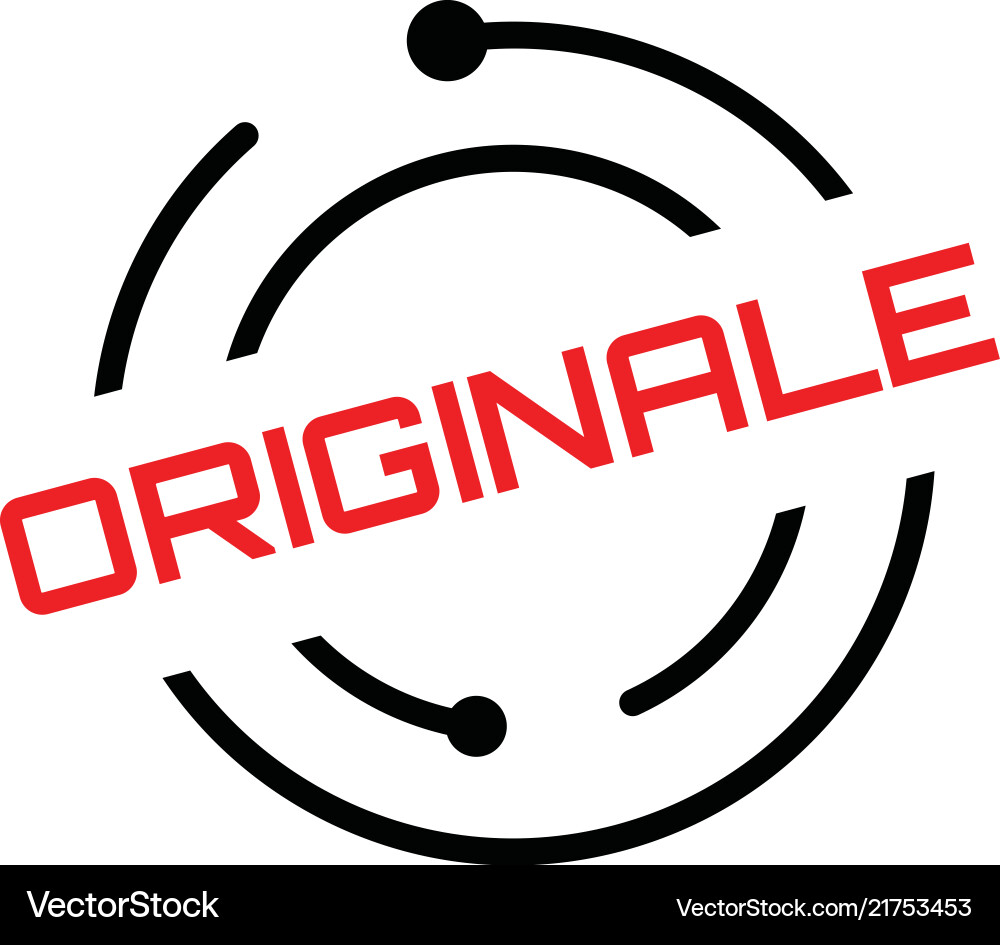 Original stamp in italian Royalty Free Vector Image