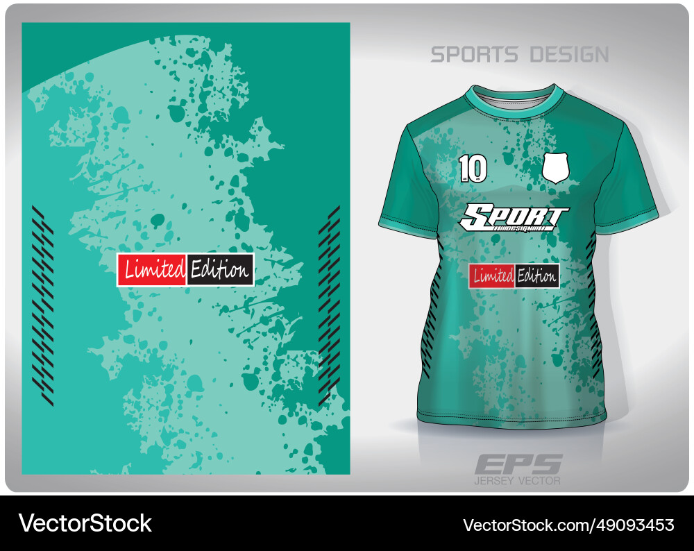 Salad mint green super sports pattern design Vector Image