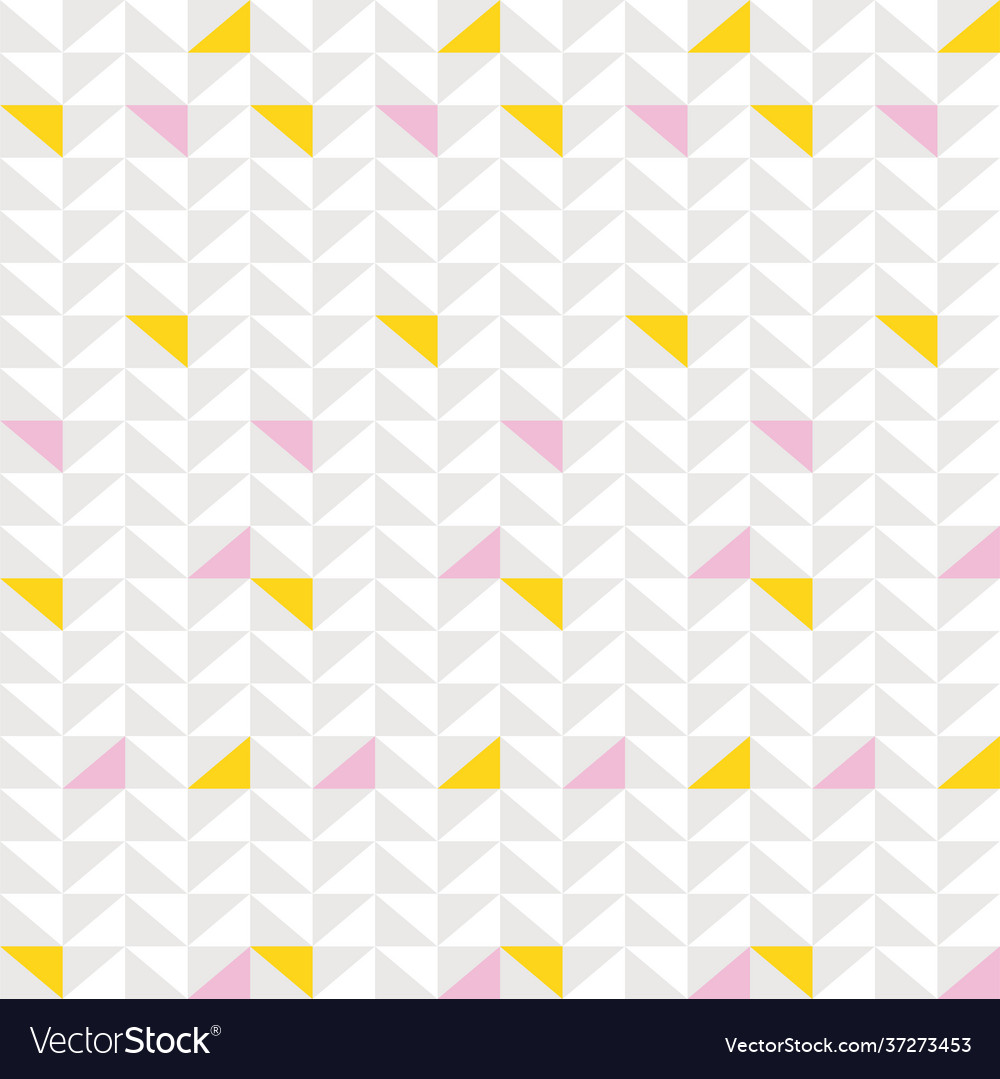 Seamless geometric pattern with small triangles Vector Image