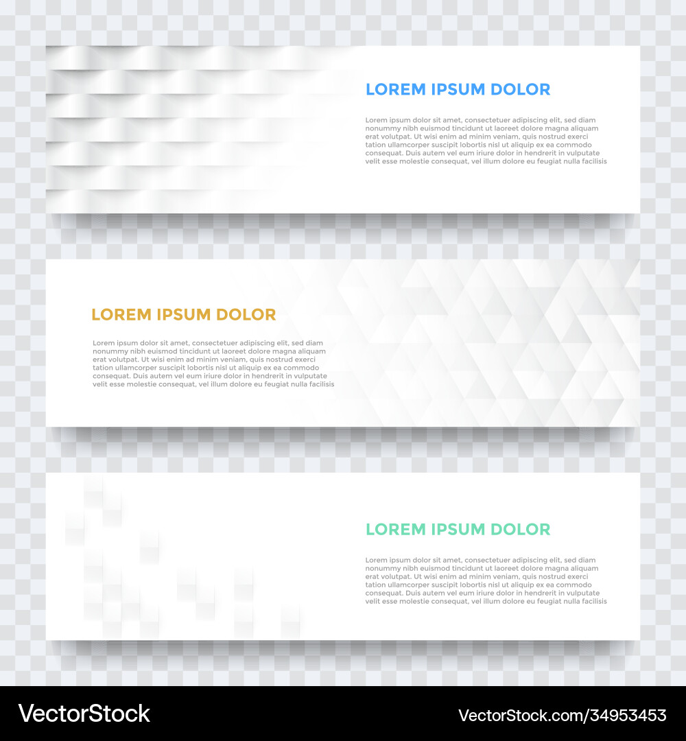 White 3d tile pattern background template Vector Image