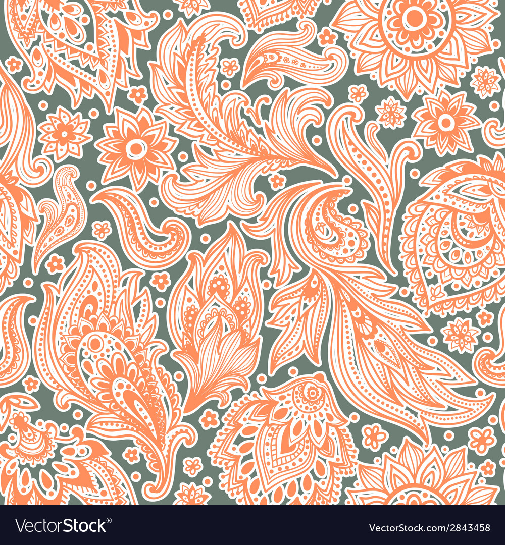 Beautiful floral seamless Royalty Free Vector Image