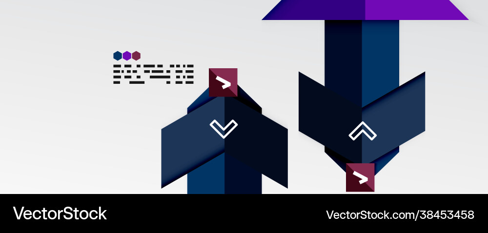 Shiny color triangles and geometric shapes Vector Image