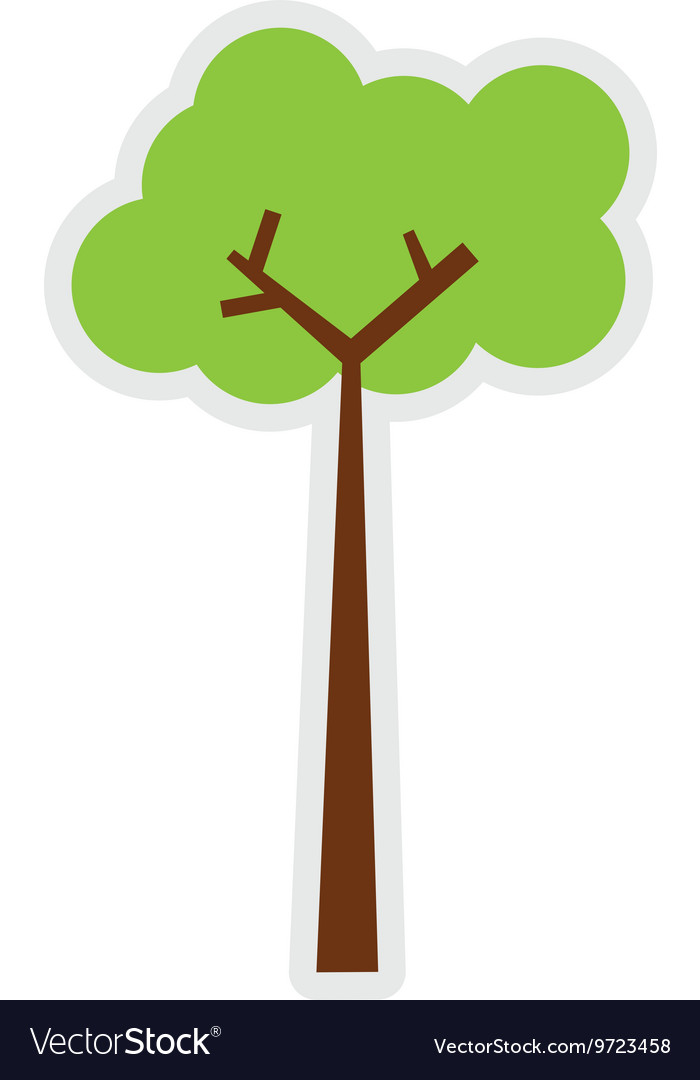 Tree icon nature design graphic Royalty Free Vector Image