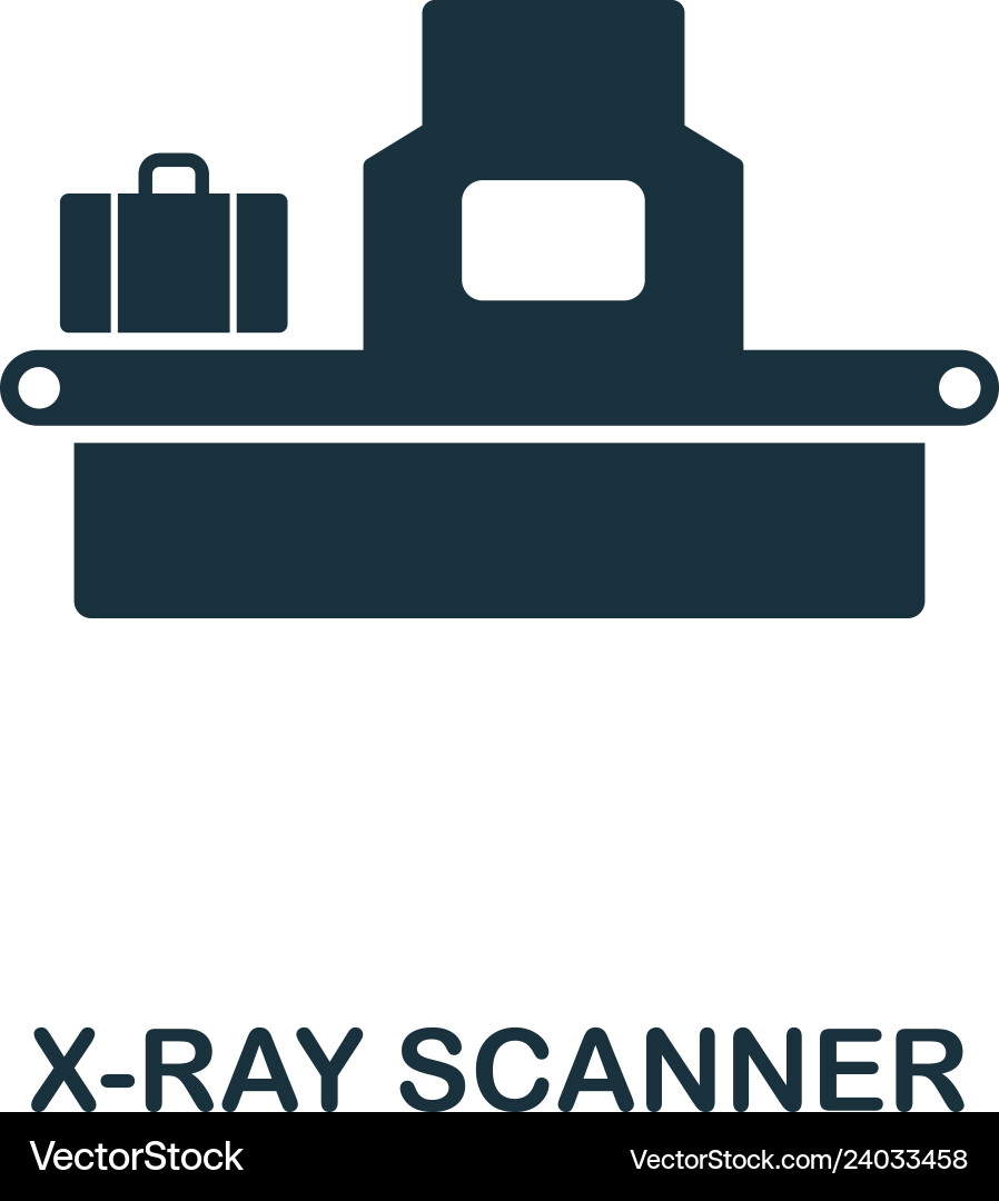 X-ray scanner icon premium style design from Vector Image