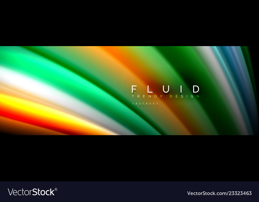 Fluid wave line background or pattern geometric Vector Image