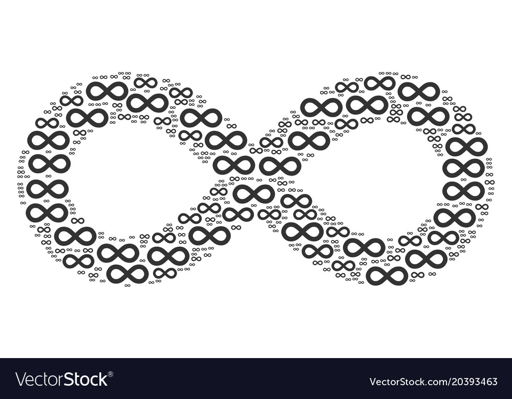 Infinity icon shape Royalty Free Vector Image - VectorStock