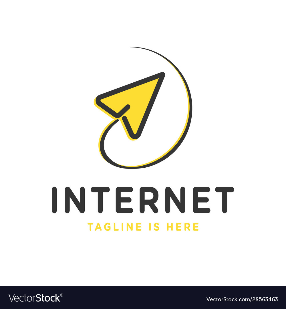 Internet message logo Royalty Free Vector Image