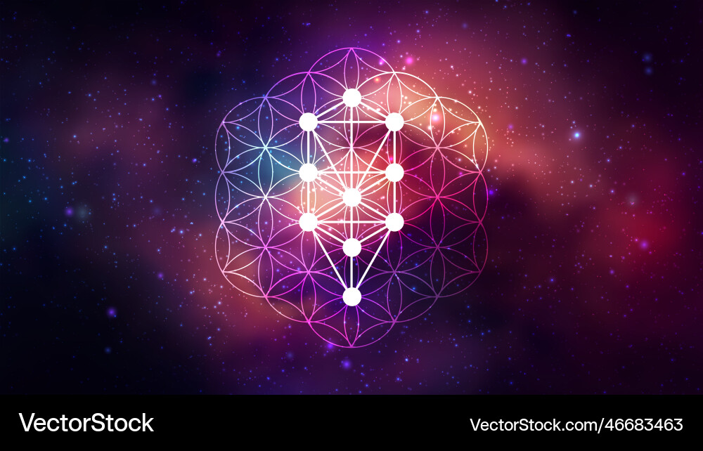 Kabbalah symbol isolated on space Royalty Free Vector Image