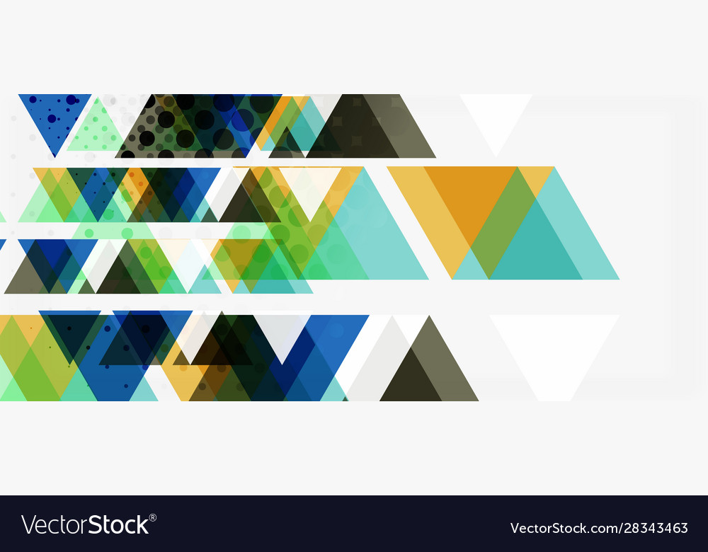 Triangle geometric abstract composition Royalty Free Vector