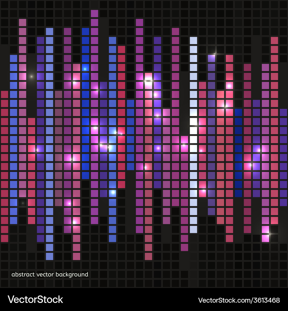 Abstract squares equalizer background Royalty Free Vector