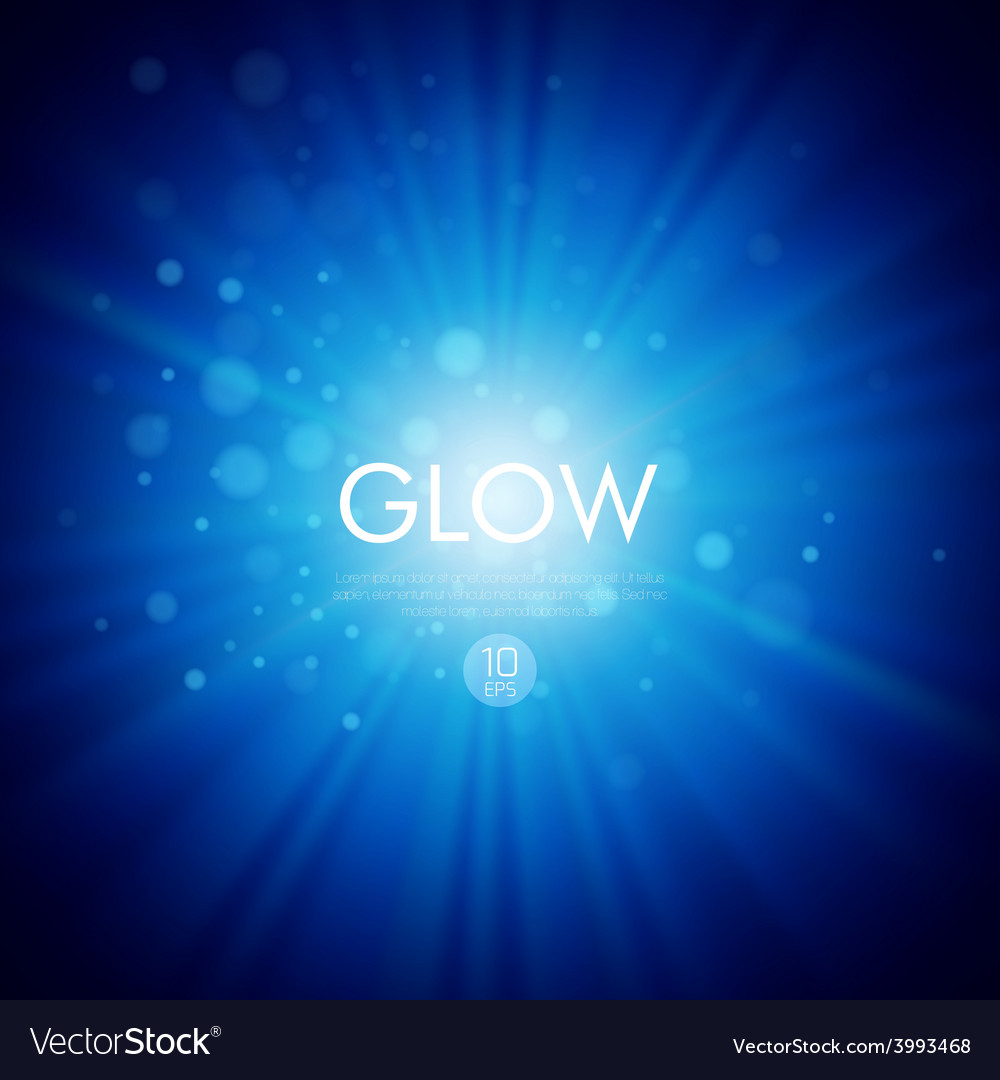 Background with glowing rays Royalty Free Vector Image