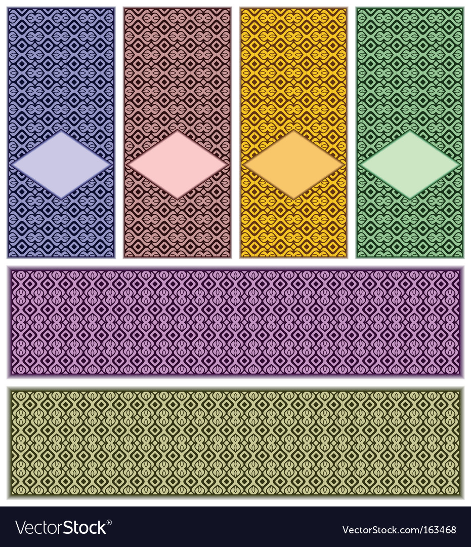 Complete set of patterns Royalty Free Vector Image