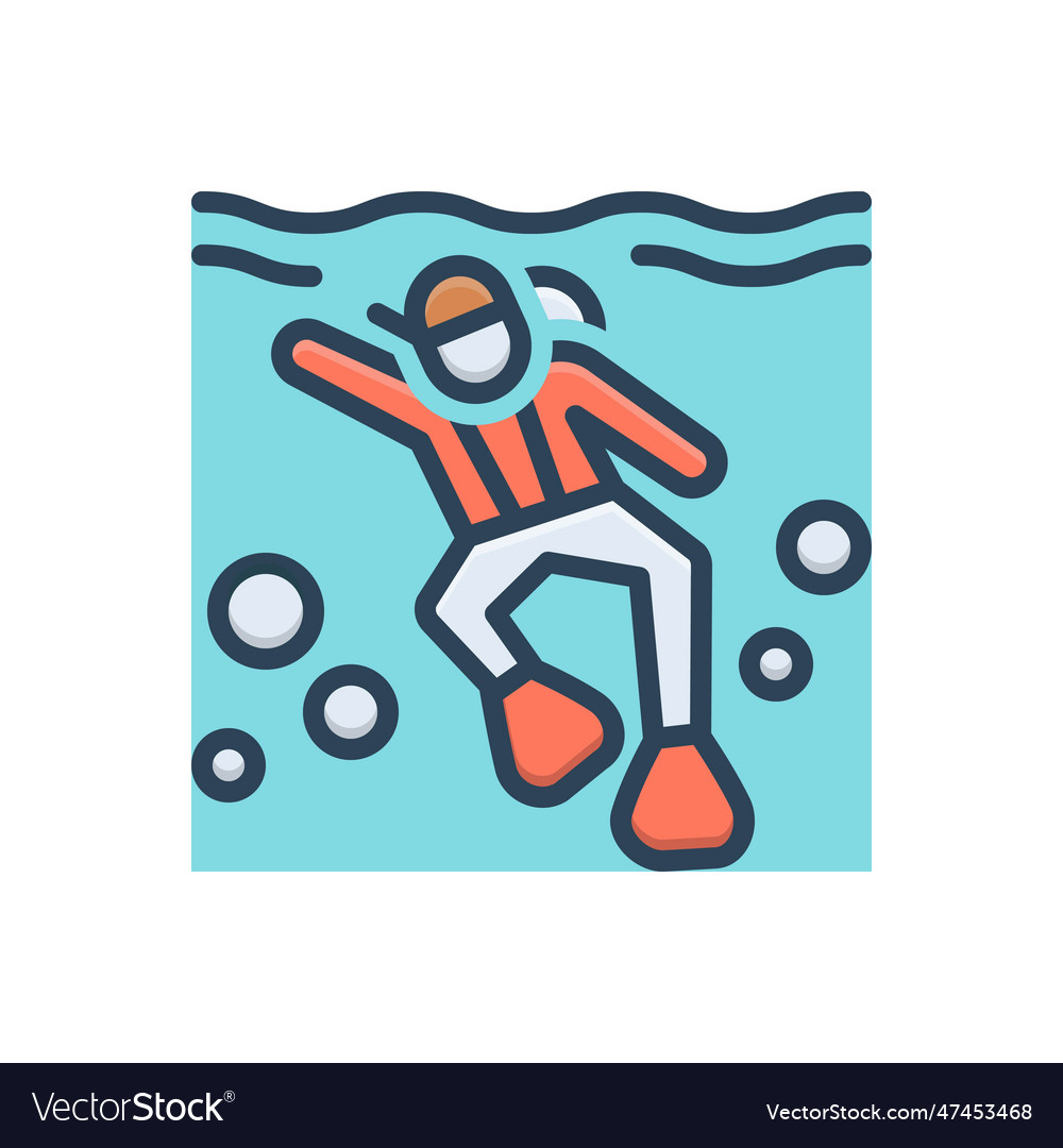Diving Royalty Free Vector Image - VectorStock