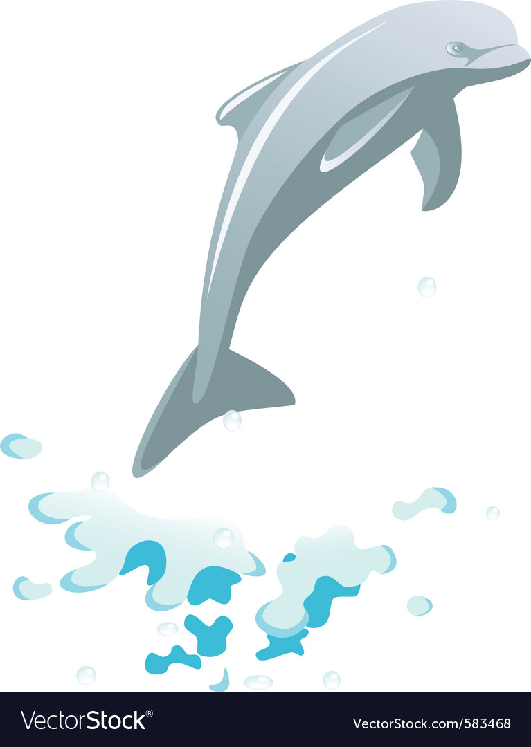 Dolphin Royalty Free Vector Image - VectorStock