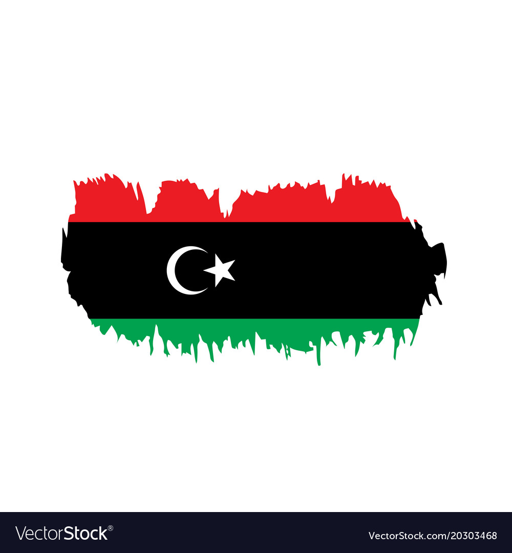 Libya flag Royalty Free Vector Image - VectorStock