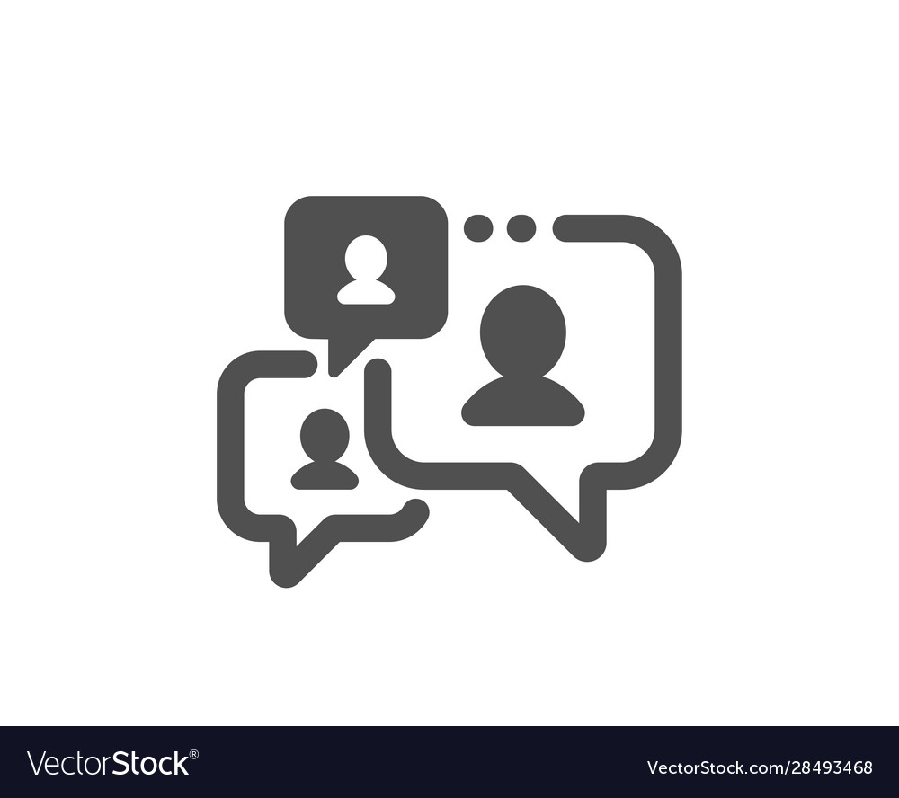 Support chat icon comments sign speech bubble Vector Image