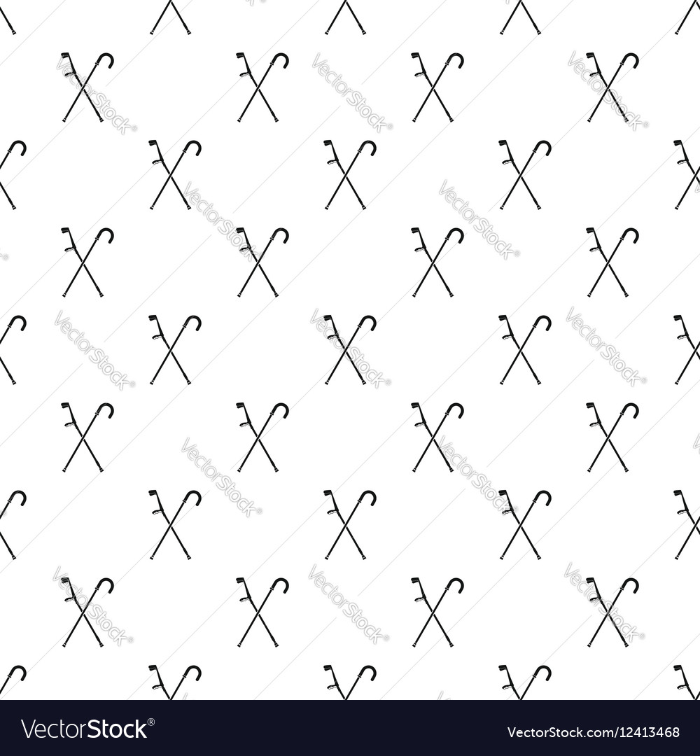 Walking cane pattern simple style Royalty Free Vector Image