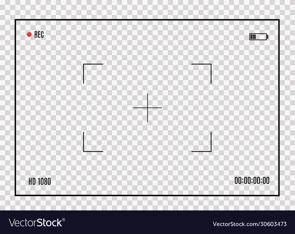 Focusing camera screen Royalty Free Vector Image