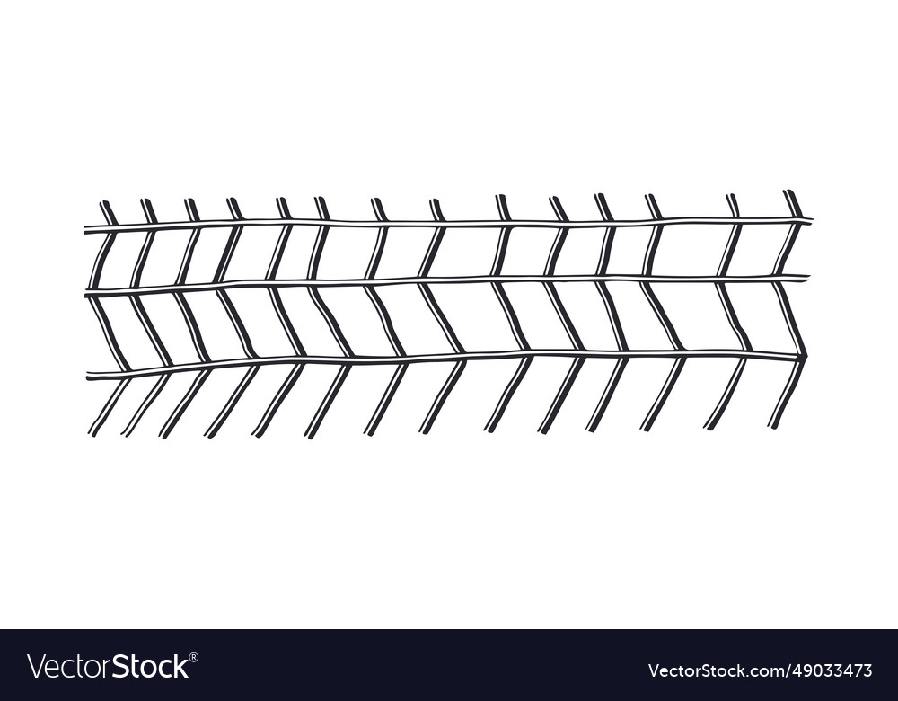 Horizontal pattern texture line hand drawn Vector Image