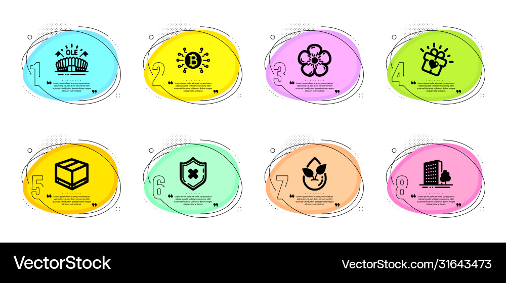 Love gift organic product and natural linen icons Vector Image