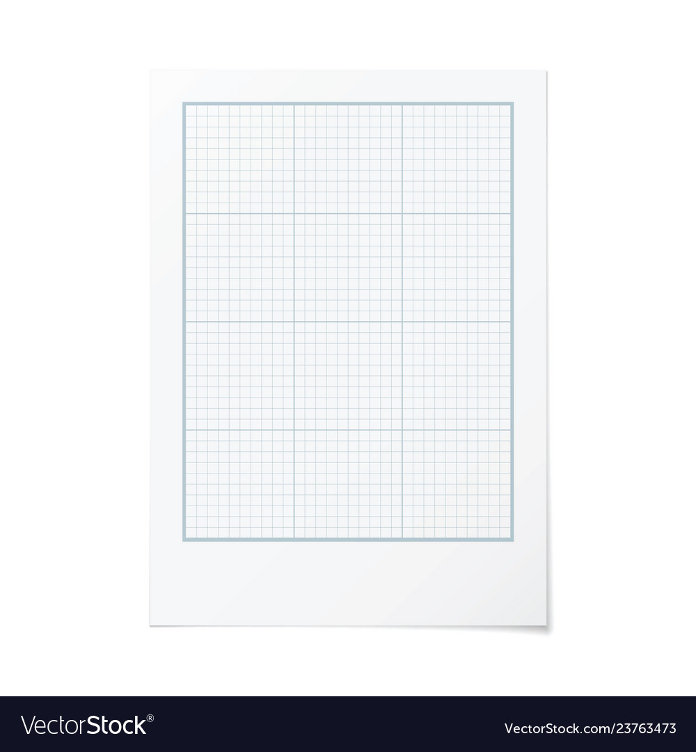 Portrait orientation engineering graph paper Vector Image