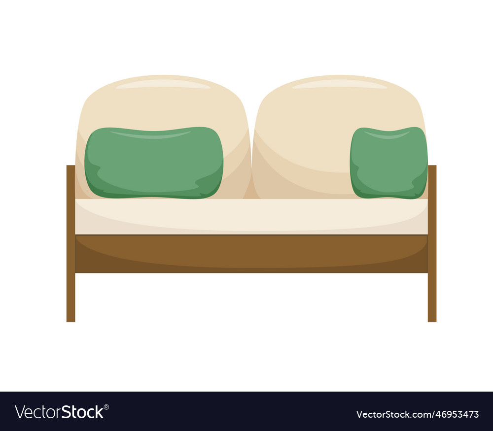 Soft sofa Royalty Free Vector Image - VectorStock