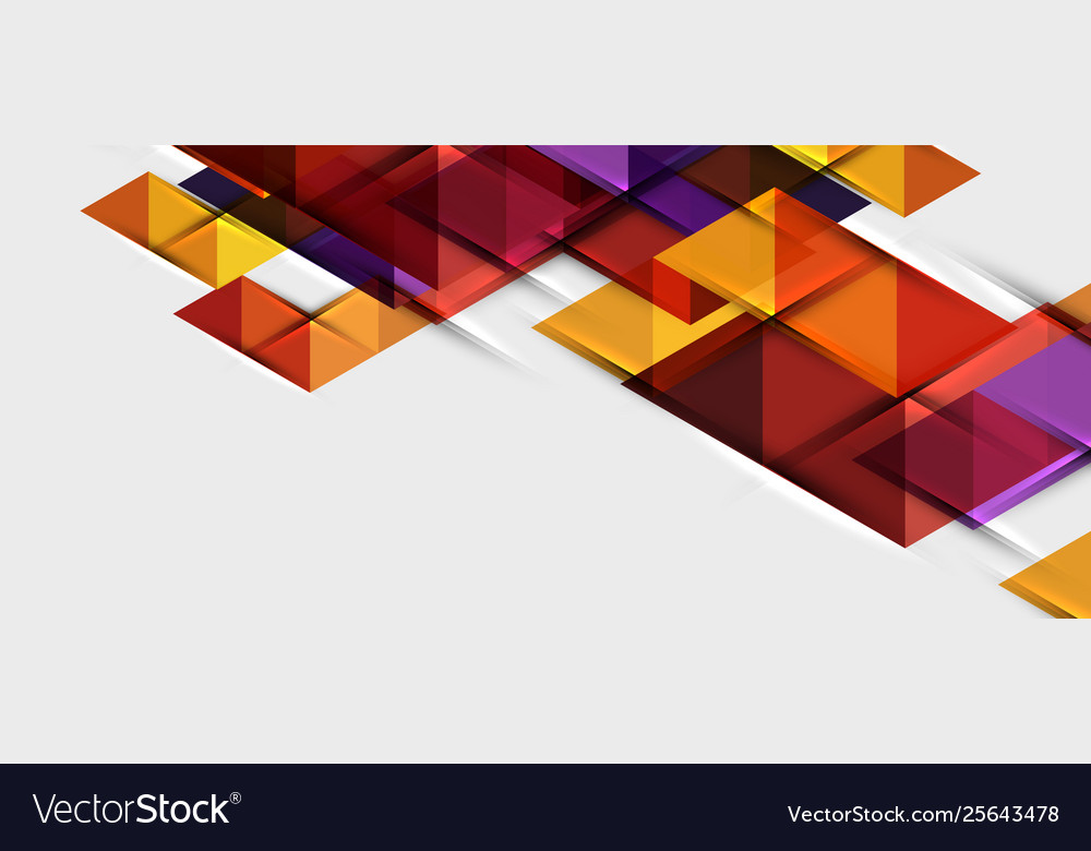 Abstract geometric background modern overlapping Vector Image