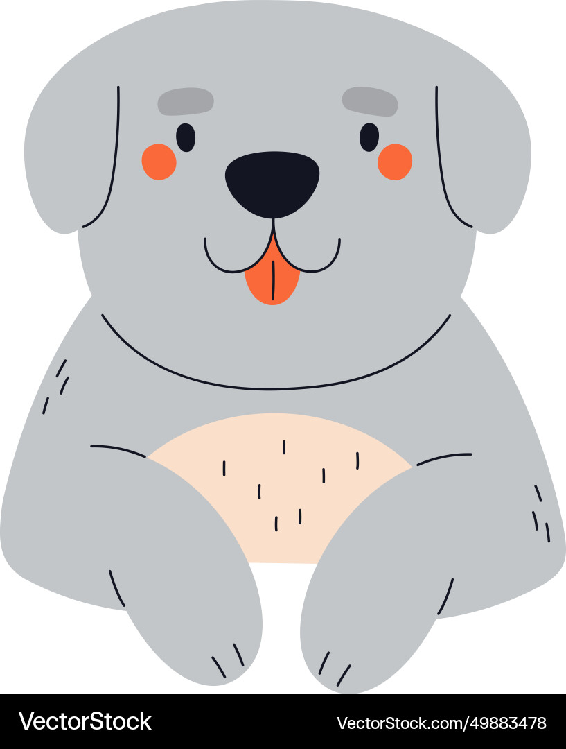 Dog cute animal Royalty Free Vector Image - VectorStock