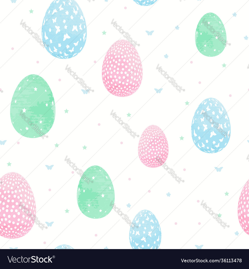 Easter seamless pattern Royalty Free Vector Image