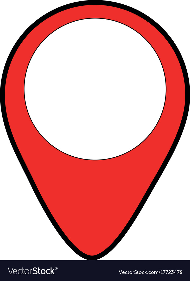 Pointer location isolated icon Royalty Free Vector Image