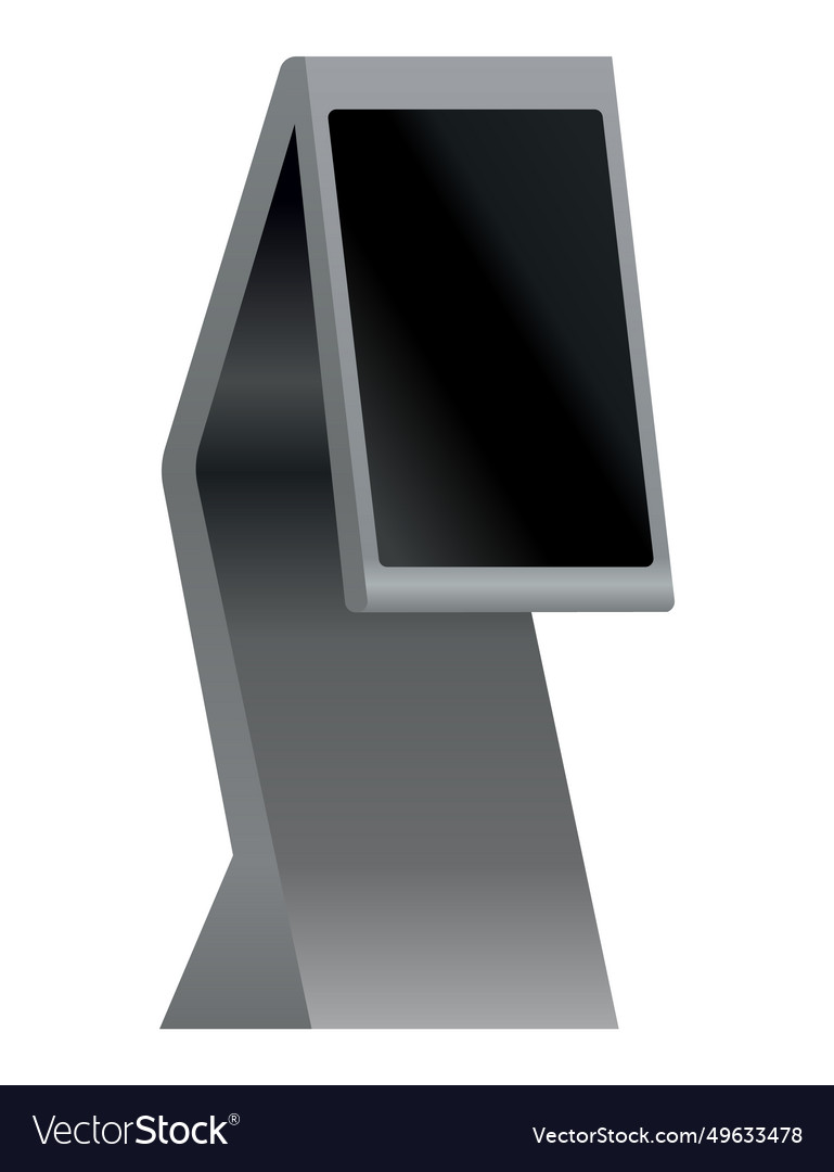 Self order kiosk interactive board Royalty Free Vector Image