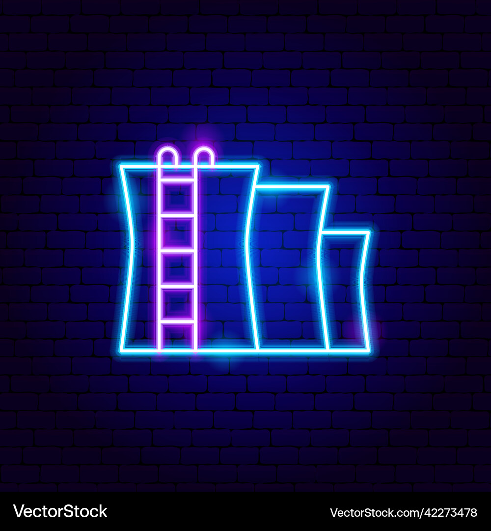 Tank farm neon sign Royalty Free Vector Image - VectorStock