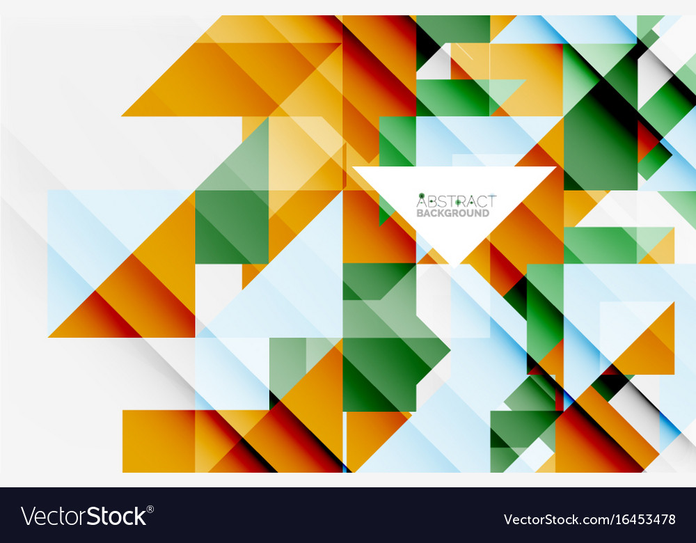 Triangle pattern design background Royalty Free Vector Image