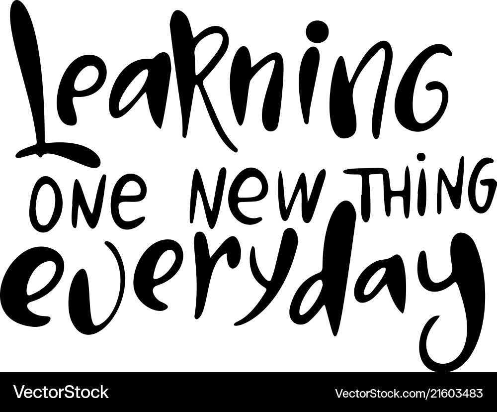 Calligraphic school card hand drawn lettering Vector Image