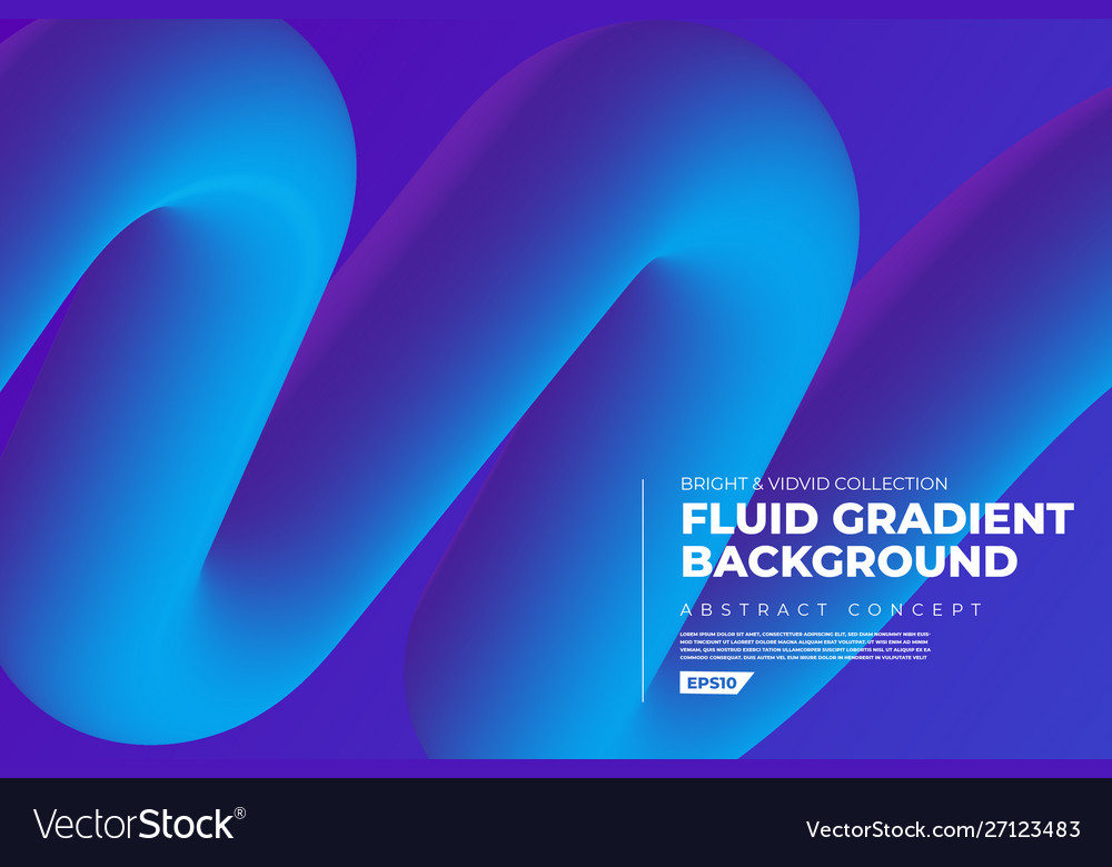 Fluid gradient background Royalty Free Vector Image