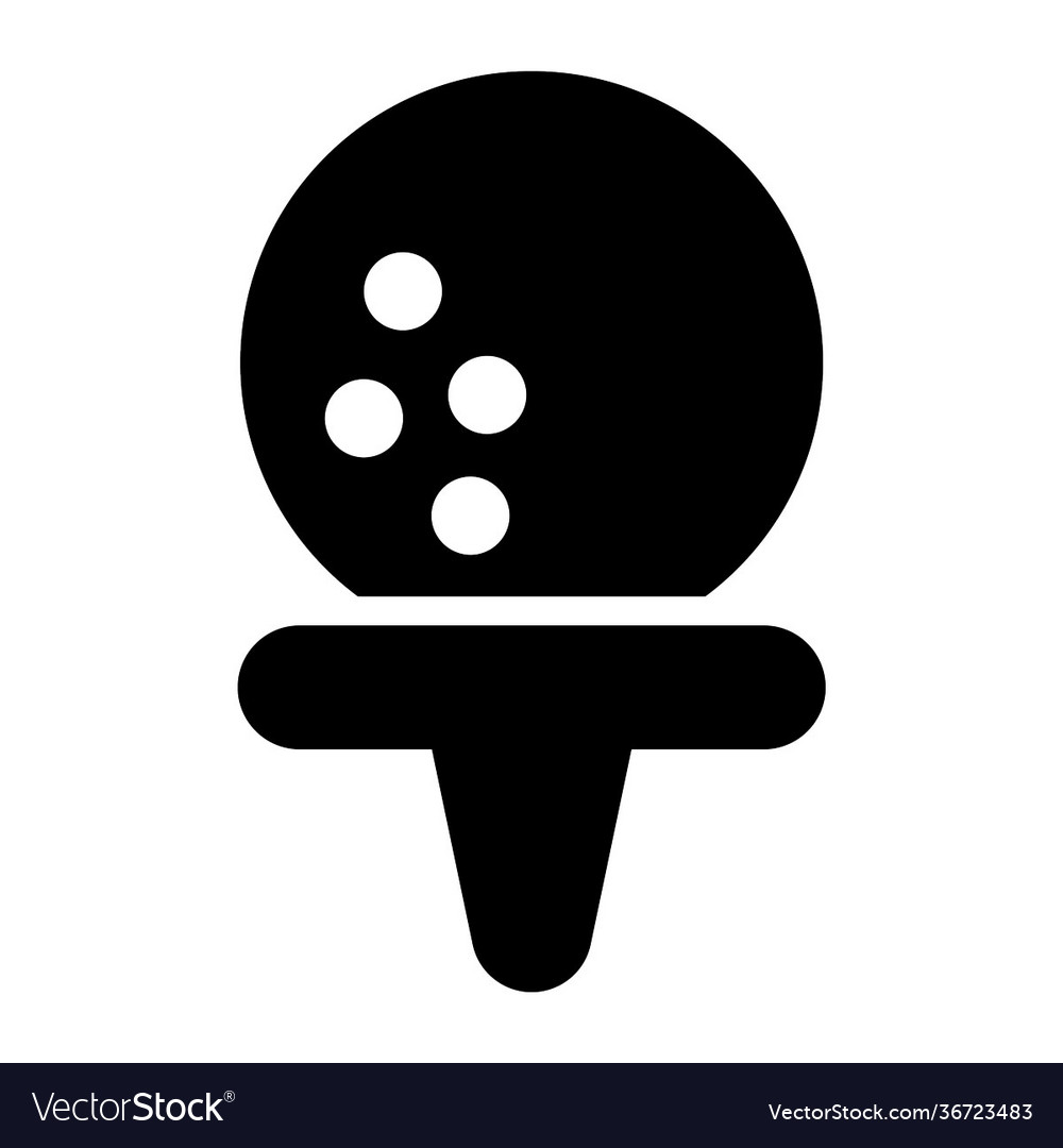 Golf tee Royalty Free Vector Image - VectorStock