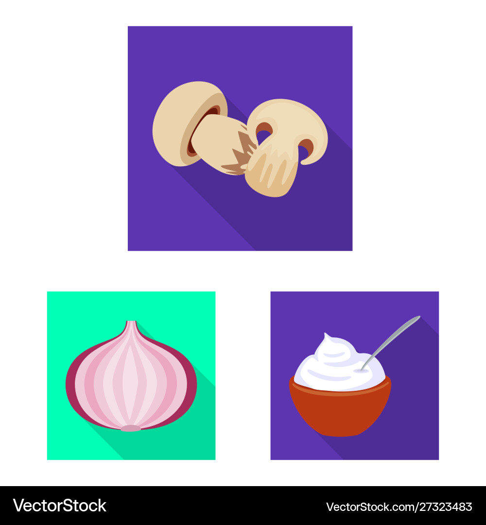 Isolated object taste and product sign set Vector Image