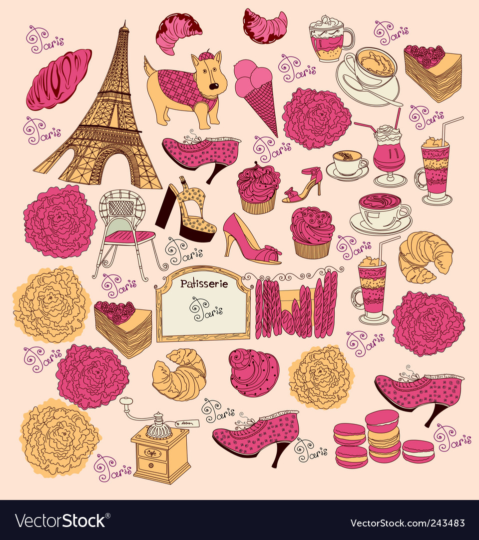 Symbols Of Paris Royalty Free Vector Image VectorStock symbols-of-paris-royalty-free-vector-image-vectorstock